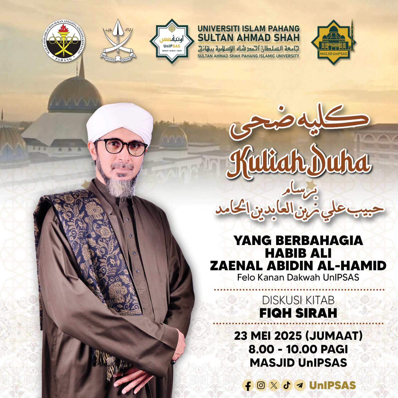 Kuliah Duha “Habib Ali Zaenal Abidin Bin Abu Bakar Al Hamid ...